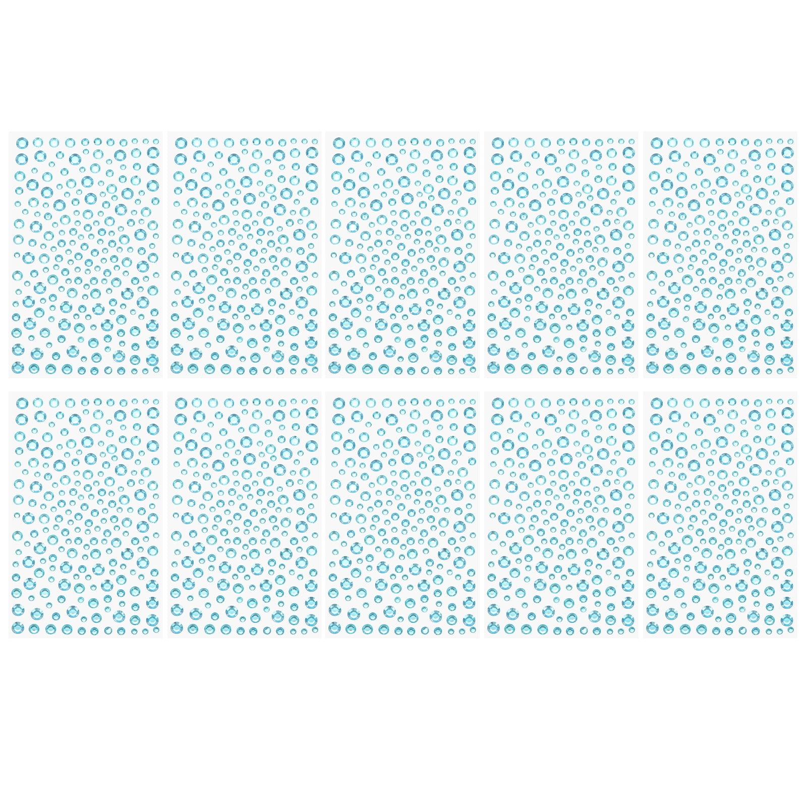 2090 Pcs Acrylic Gem Sticker, Self Adhesive Rhinestones for Nail Art ...