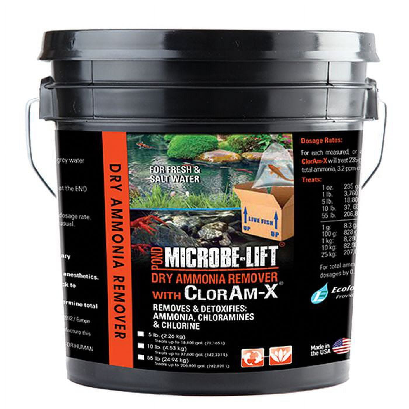 20924 Microbe-Lift Dry Ammonia Remover / Cloram-X 10 lb DAR10 - Walmart.com