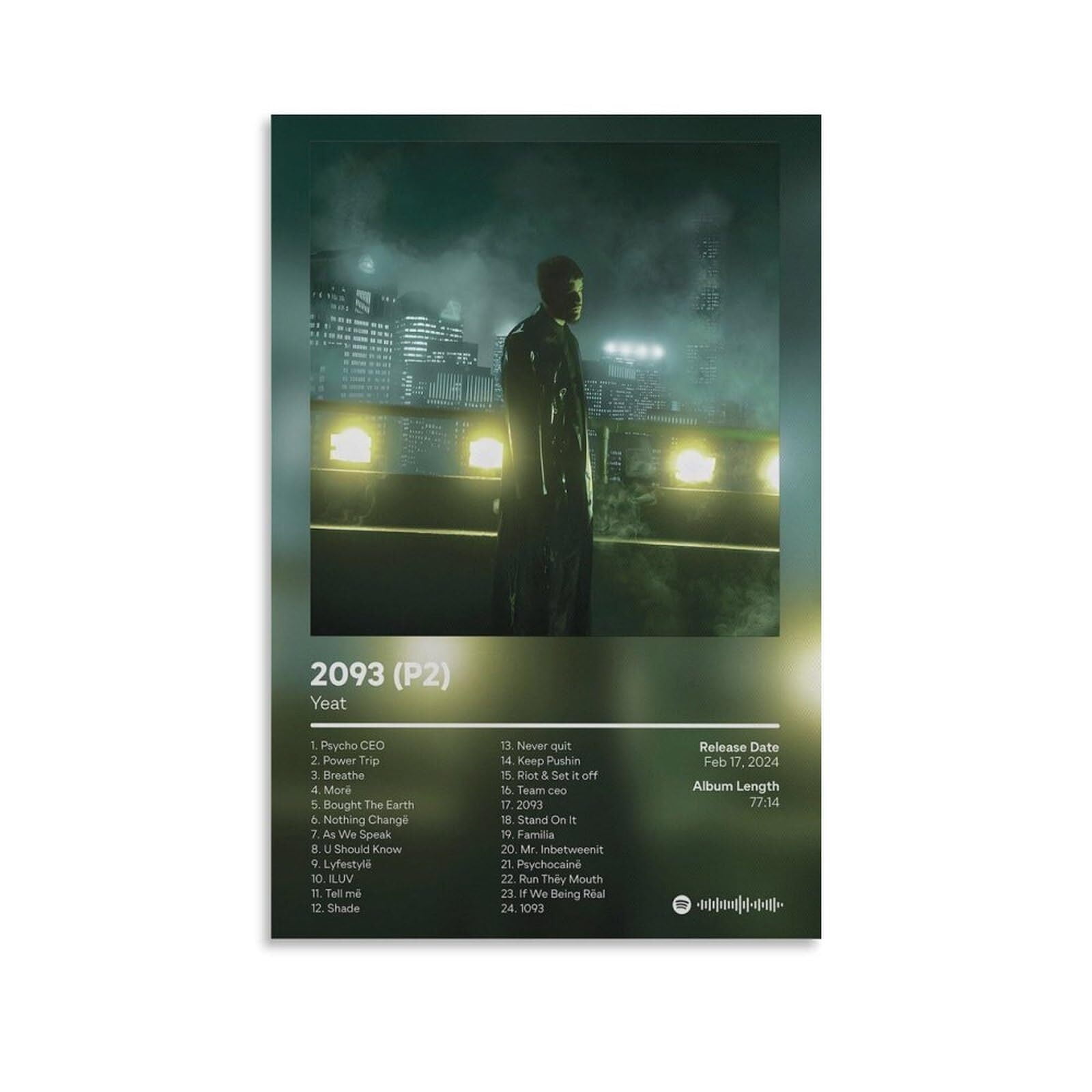 2093 by Yeat 1 Canvas Poster Bedroom Decoration Landscape Office ...