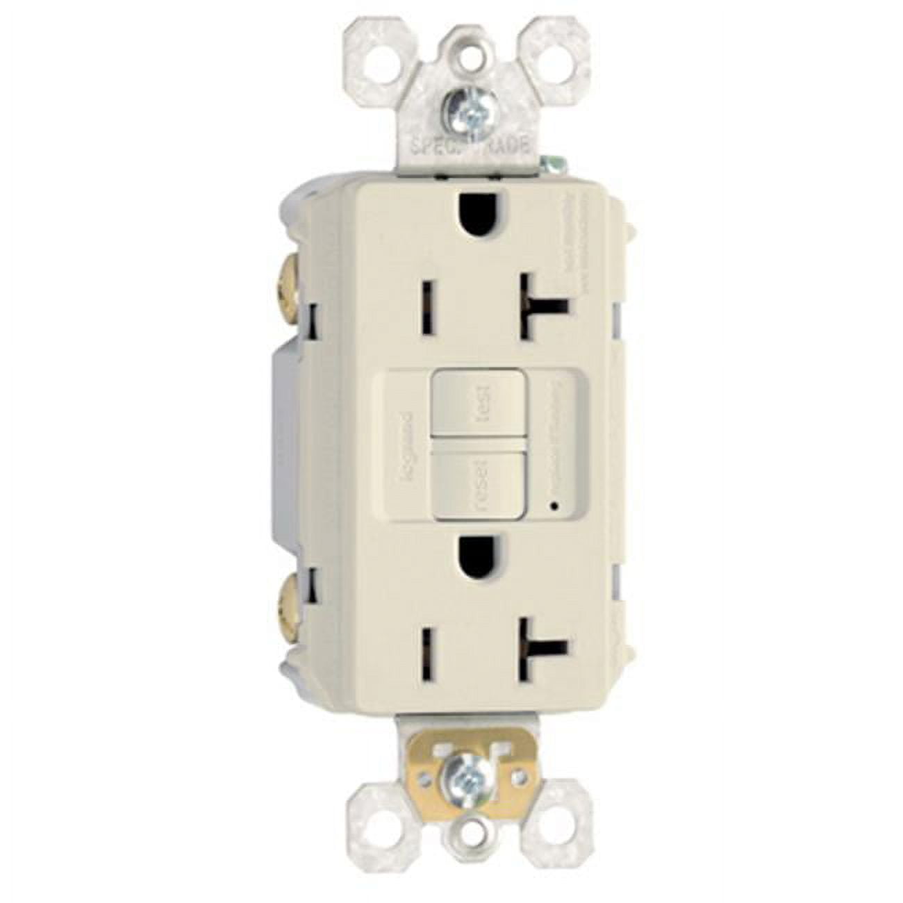 2097LACC10 20A 125V 2 Pole, 3 Wire Grounding Heavy Duty Self Testing ...