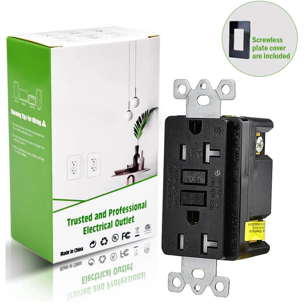 20A Amp Gfci Gfi Tamper Resistant Safety Outlet Receptacle W/Led - Etl ...