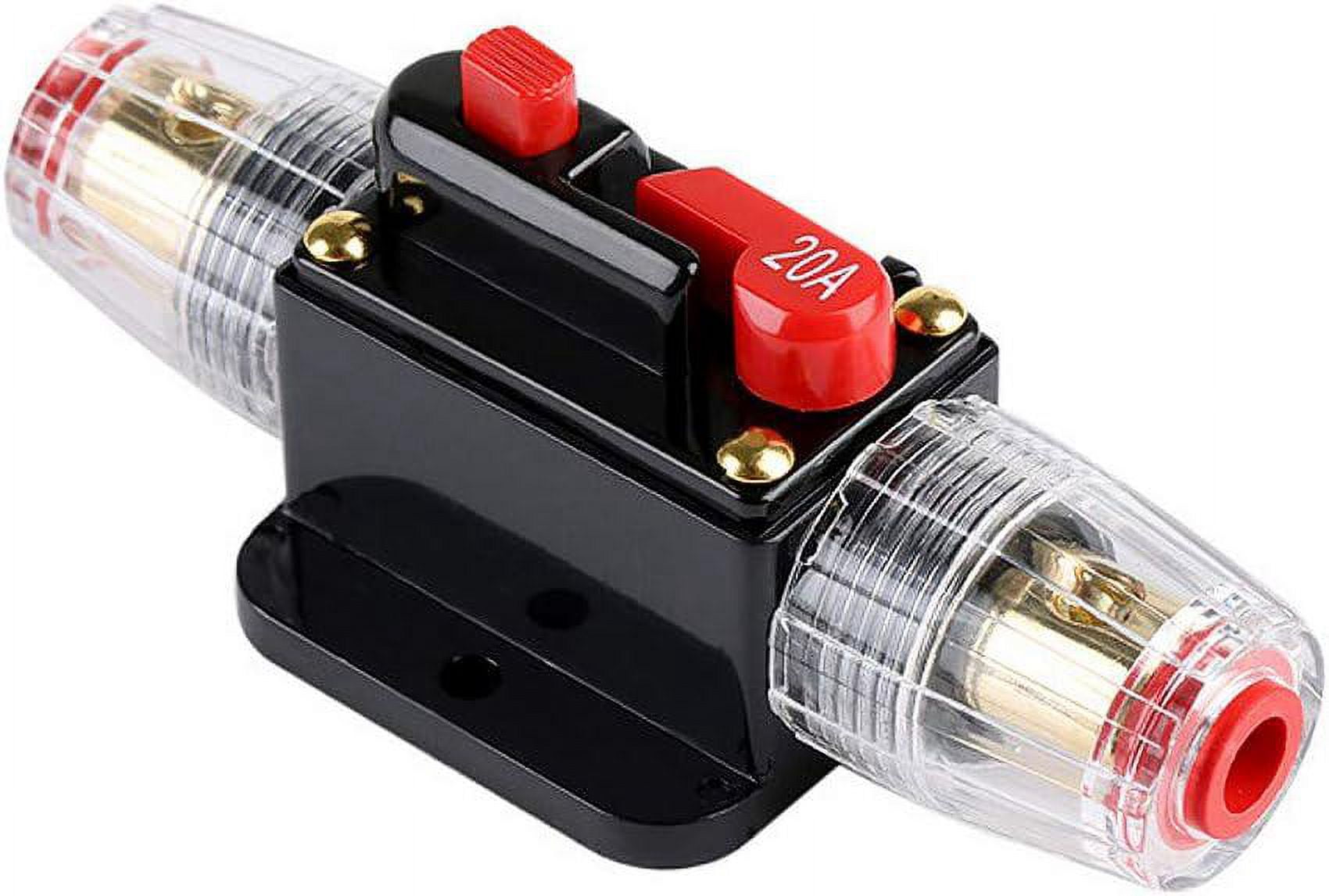 20A Auto Waterproof Circuit Breaker, 12V-24V Dc Inline Fuse Holder ...