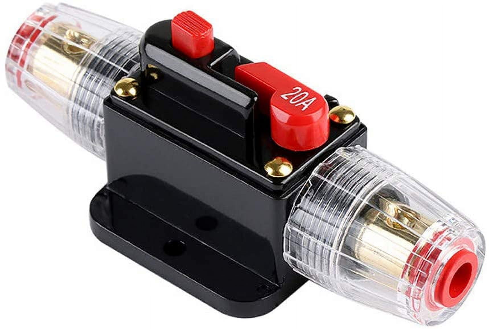 20A Auto Waterproof Circuit Breaker, 12V-24V Dc Inline Fuse Holder ...