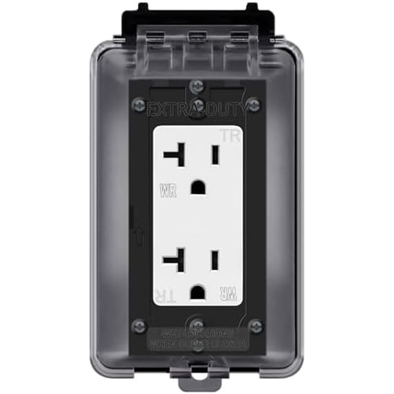 20A Commercial Grade Tamper & Weather Resistant Receptacle with Extra ...
