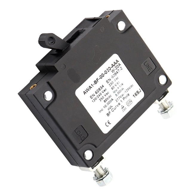 20A Hydraulic Electromagnetic Circuit Breaker Toggle Reset Circuit ...