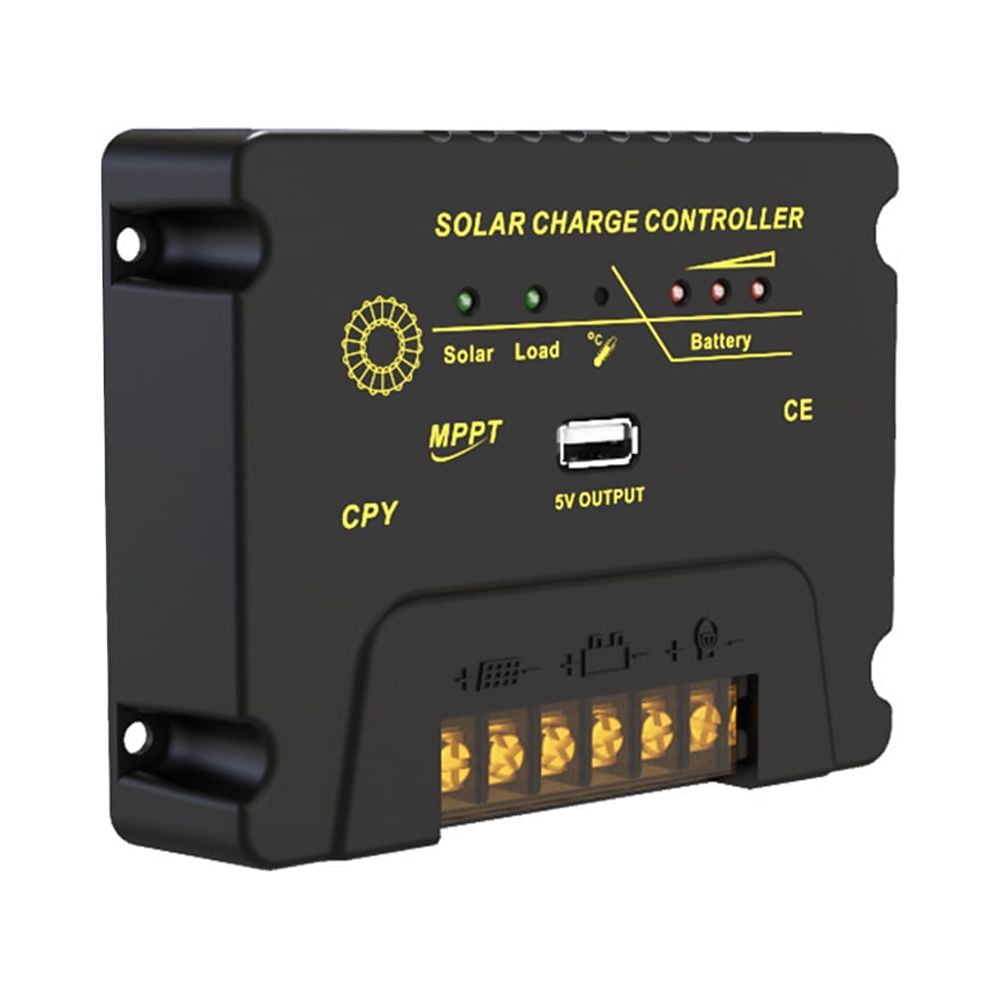 20A Solar Charge Controller 12V/24V Solar Panel Regulator with 5V USB ...