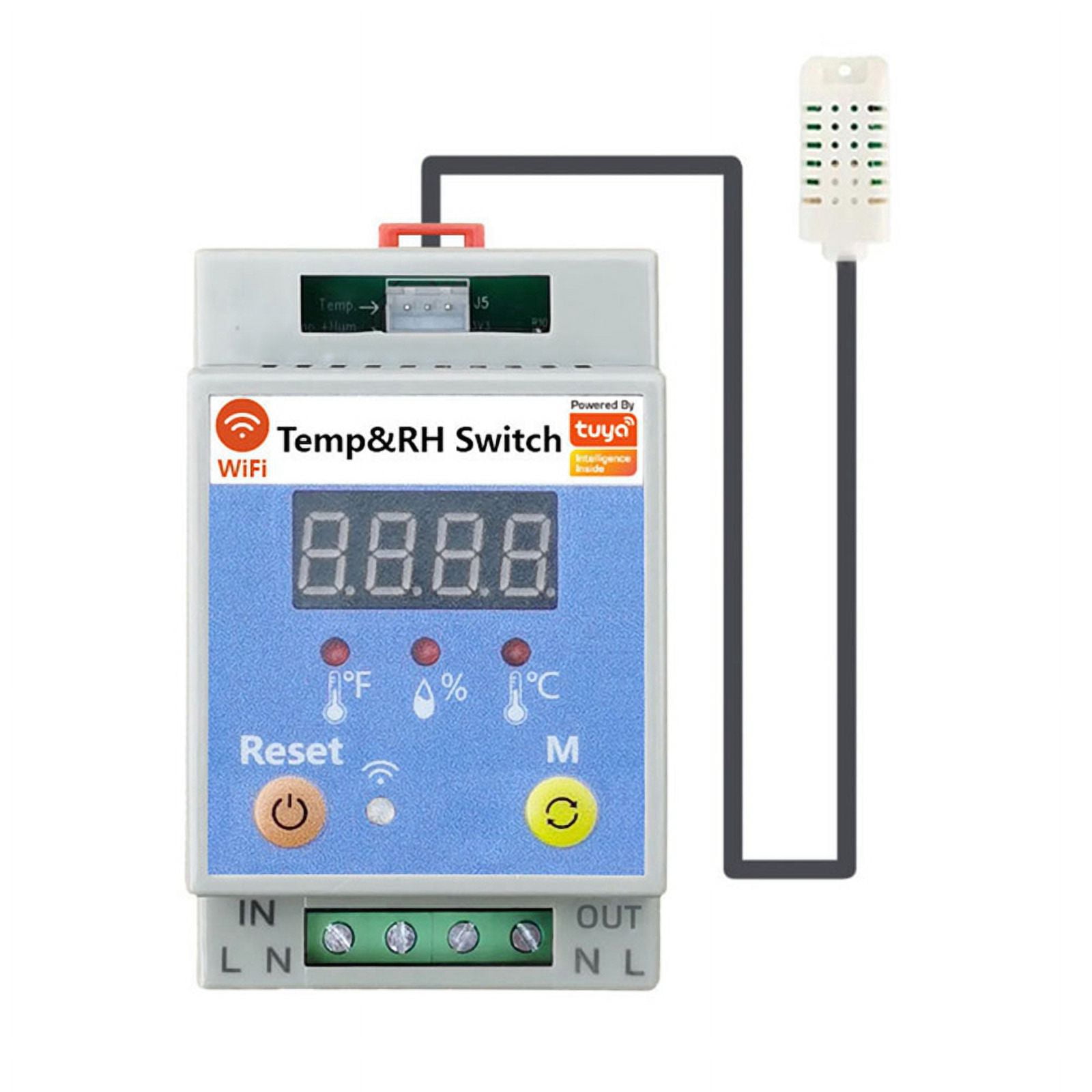 20A Tuya WiFi Temperature Humidity Switch Timer Temp/Humidity Control ...