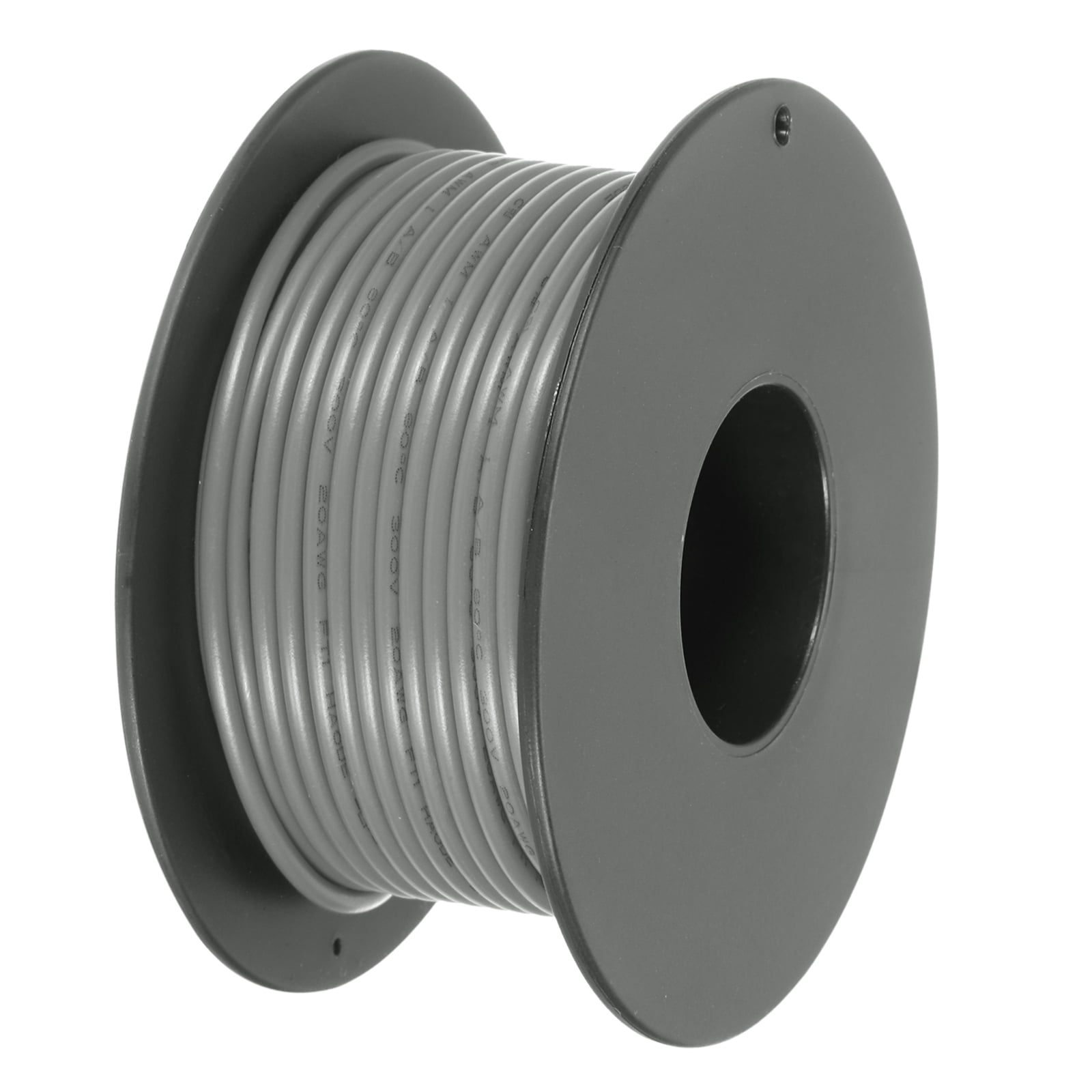 Uxcell 20AWG Stranded Wire PVC Hookup 15M/49ft Grey, Electrical Wire ...