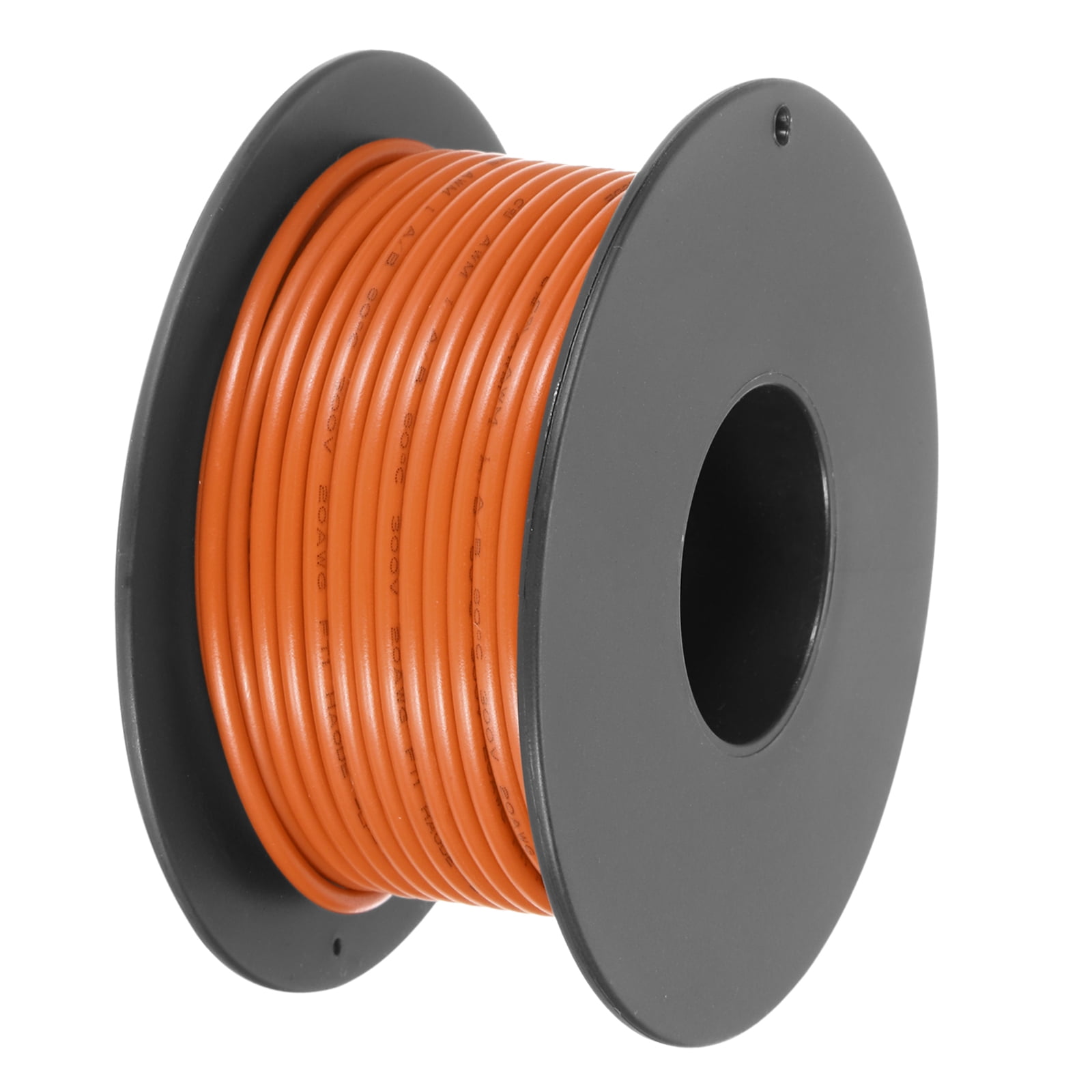 Uxcell 20AWG Stranded Wire Hookup 15M/49ft Orange Electrical Wire ...