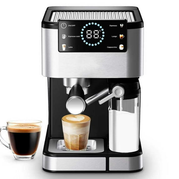 20Bar Espresso Machine:Professional Steam Milk Frother Wand,Single ...