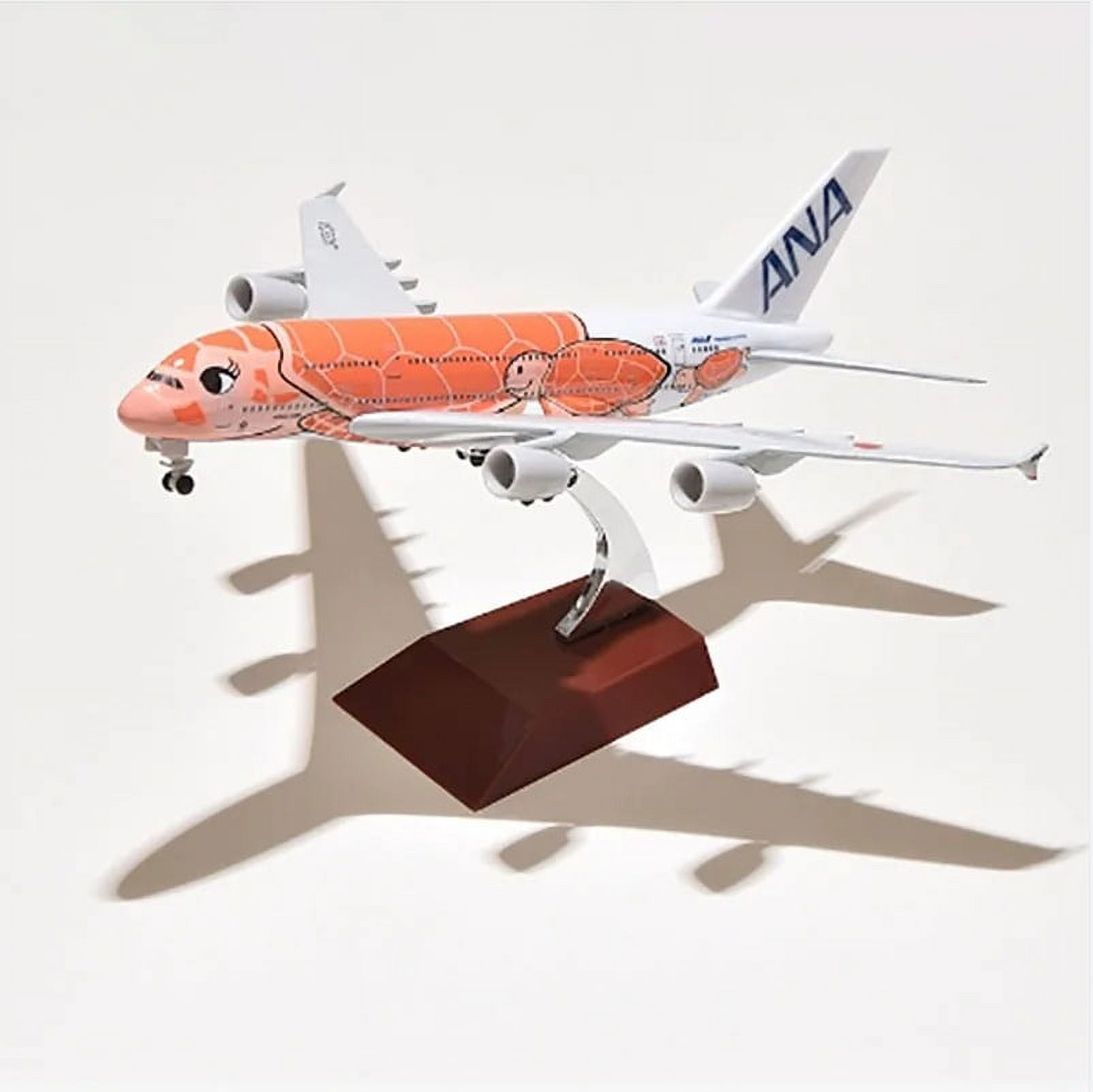 20CM A380 Cartoon Sea Turtle Airlines Plane Model Alloy Metal Diecast ...