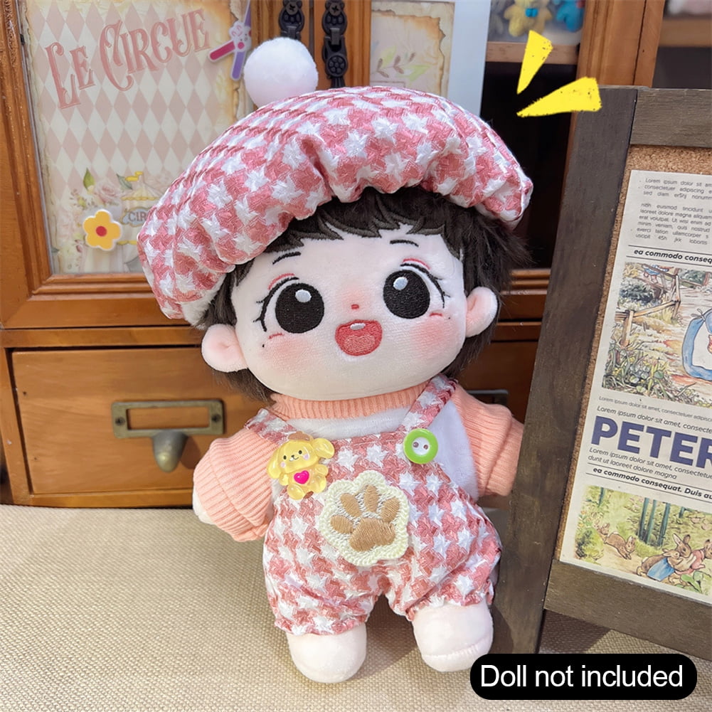20CM Cotton Doll Clothes – Casual Overalls Set, Doll Outfit for 20cm ...