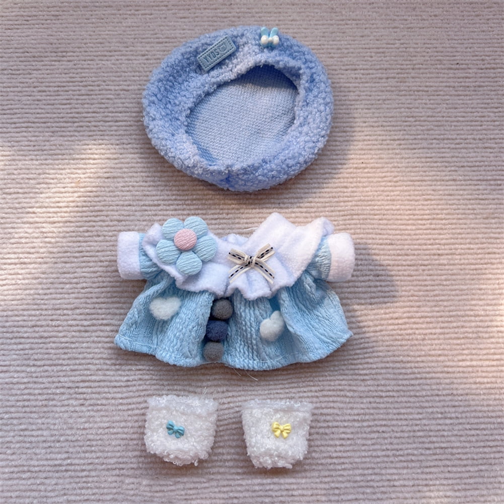20CM Cotton Doll Clothes – Cute Overalls Dress Set, Doll Outfit for ...