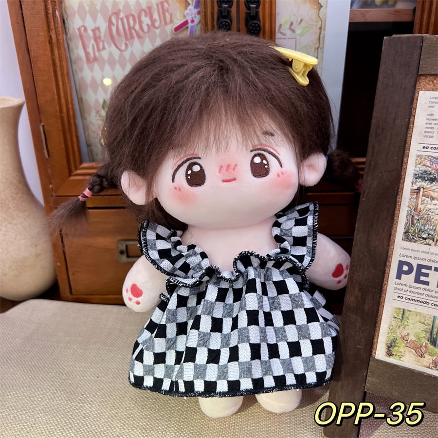 20CM Cotton Doll Clothes – Maid Outfit, Doll Dress-Up Clothes for 20cm ...