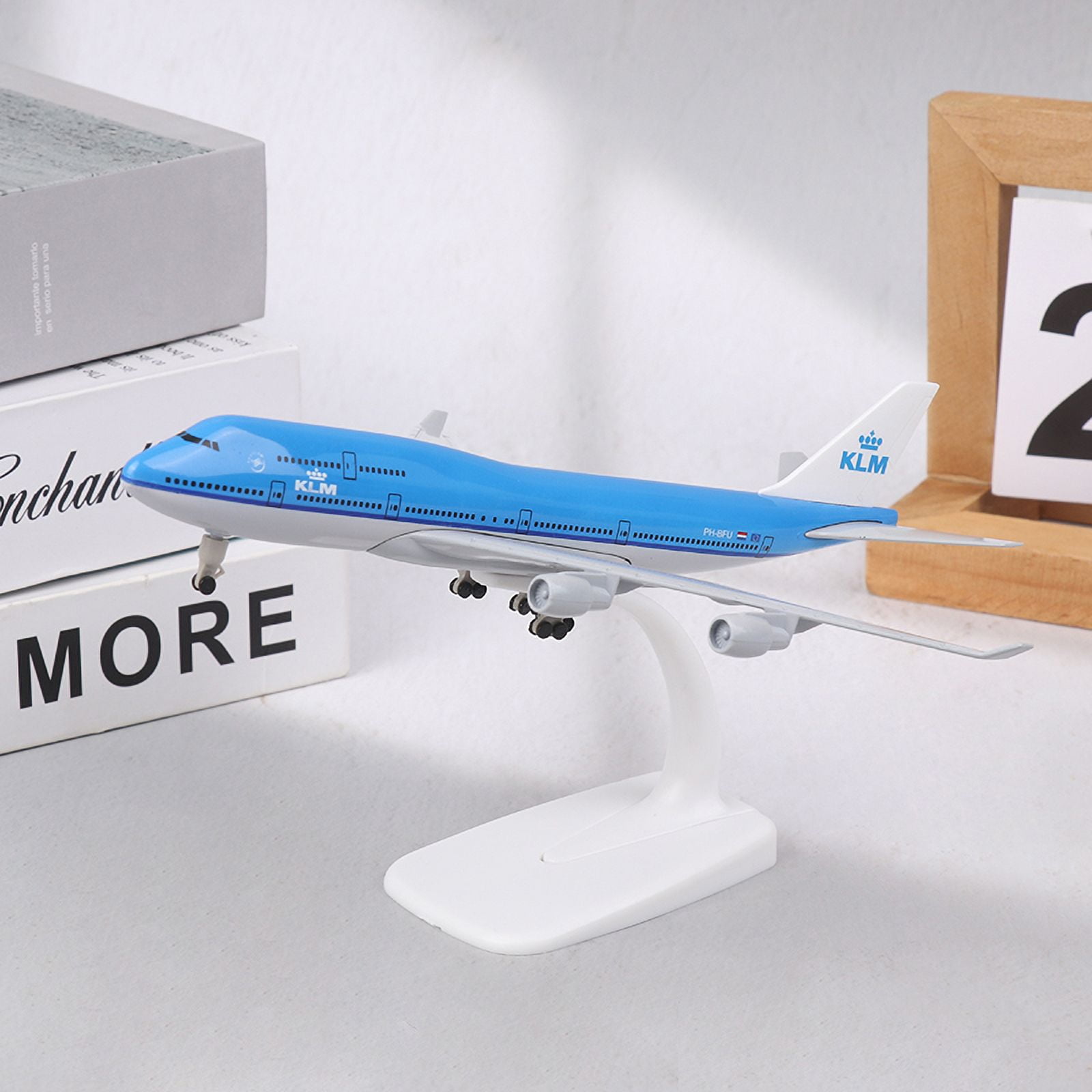 20CM Netherlands KLM Airlines 747-400 Airways Diecast Airplane Model ...