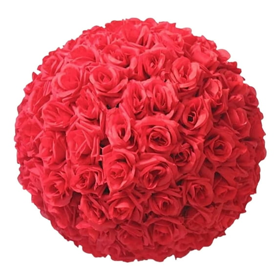 20Cm Artificial Silk Rose Flower Ball, Realistic Floral Decor for ...
