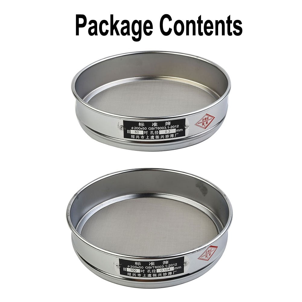 20Cm Chrome Mesh Sieve Sample Inspection Medicine Test Sieve 12 Mesh ...