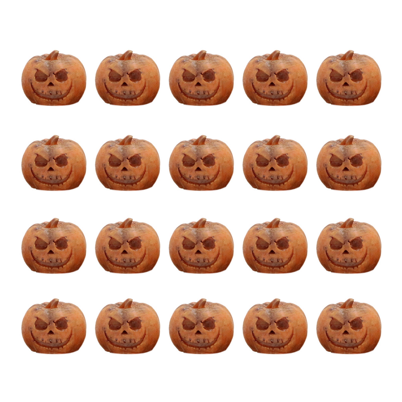 20Count Pumpkins Decorations Resin Pumpkins for Delight Holiday ...