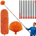 20FT High Reach Duster Kit with 3-12FT Splicable Extension Pole, Cobweb ...