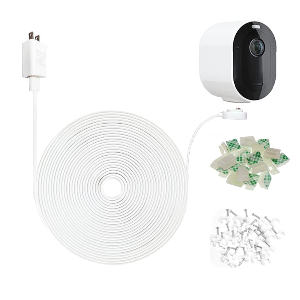 20FT Power Adapter and Magnetic Charging Cable for Arlo Pro 3/Pro 4 ...