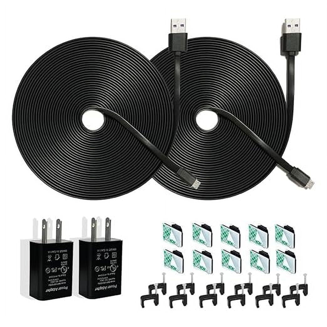 20FT Power Extension Cable with Adapter for Wyze Cam V3/V4/OG/V3 Pro ...