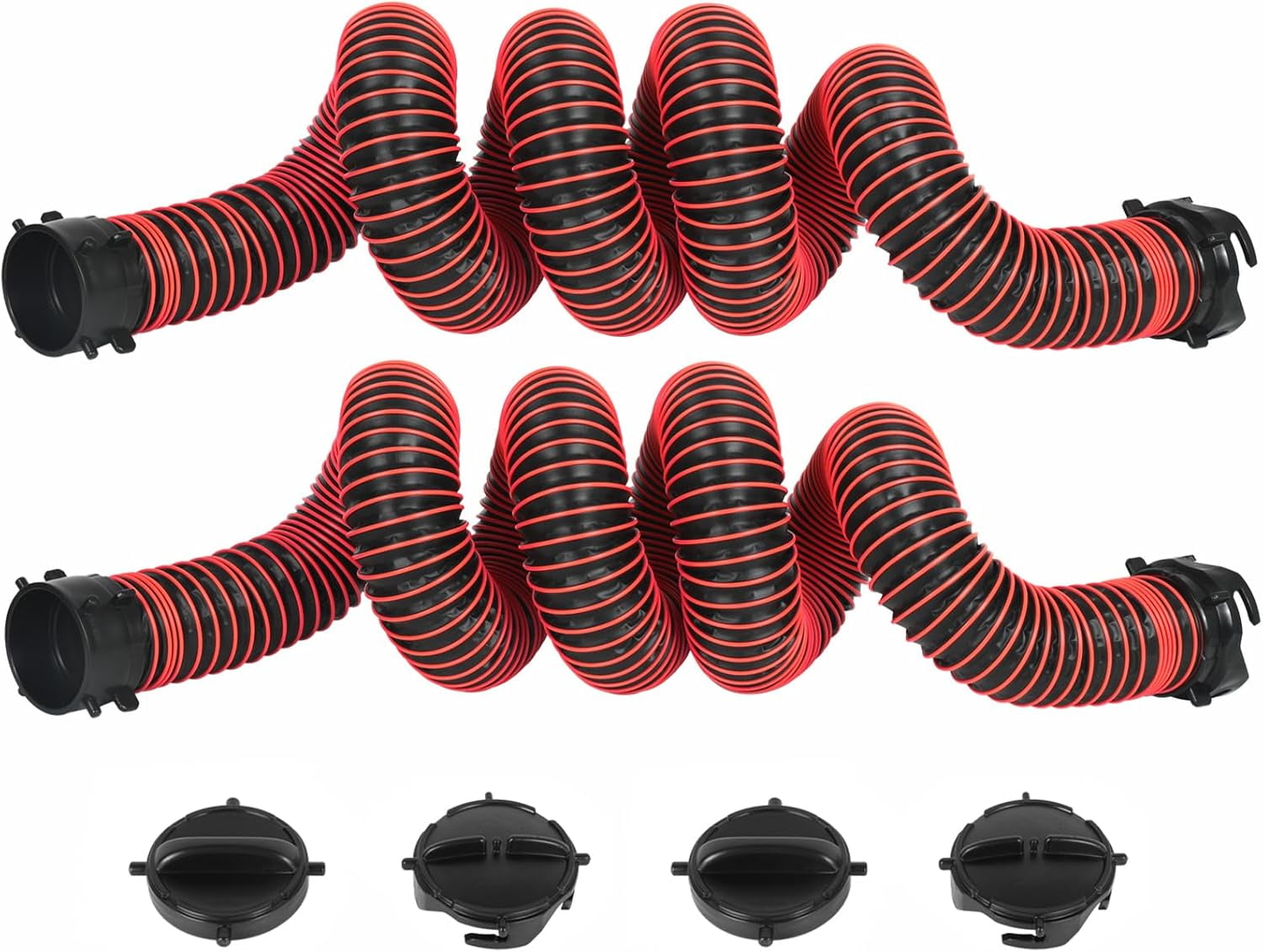 20FT RV Sewer Hose Extension, 24-Mil Heavy Duty TPE Material for ...