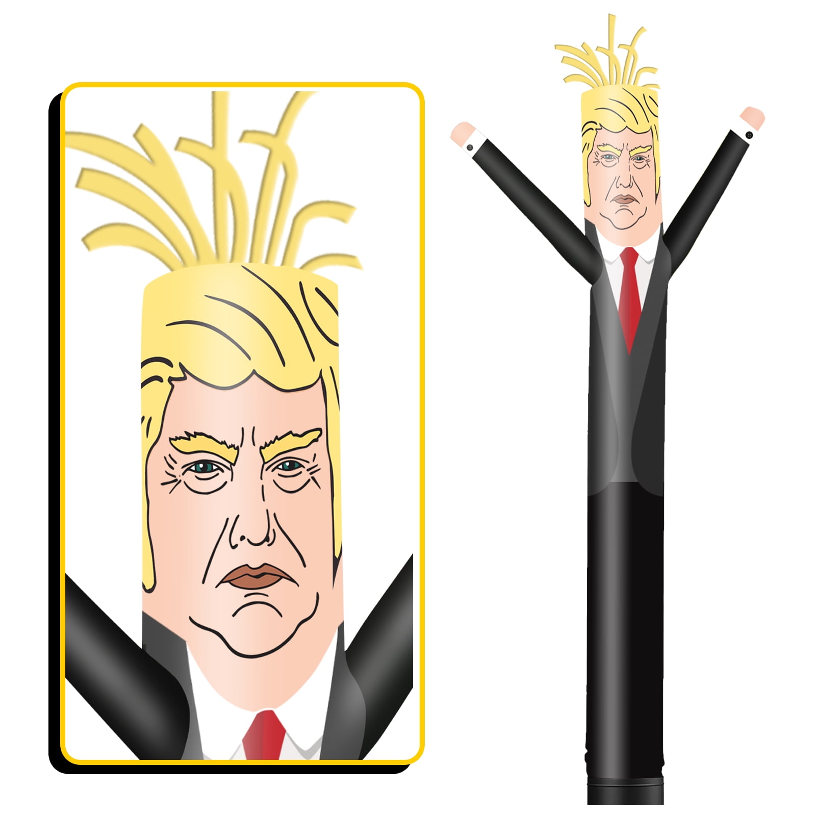 20FT Tall Inflatable Tube Man (18''Diameter) Wacky Wavy Dancing Guy for ...