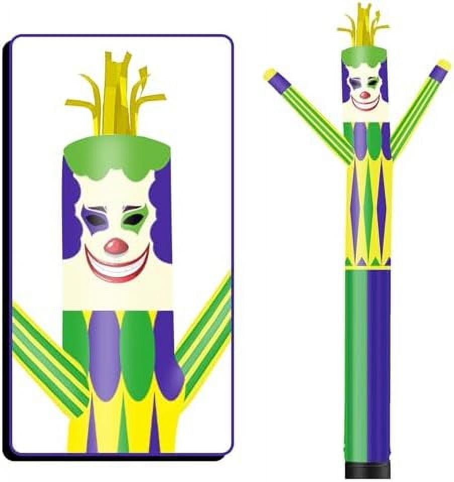 20FT Tall Inflatable Tube Man Mardi Gras Jester Wacky Wavy Dancing Guy ...