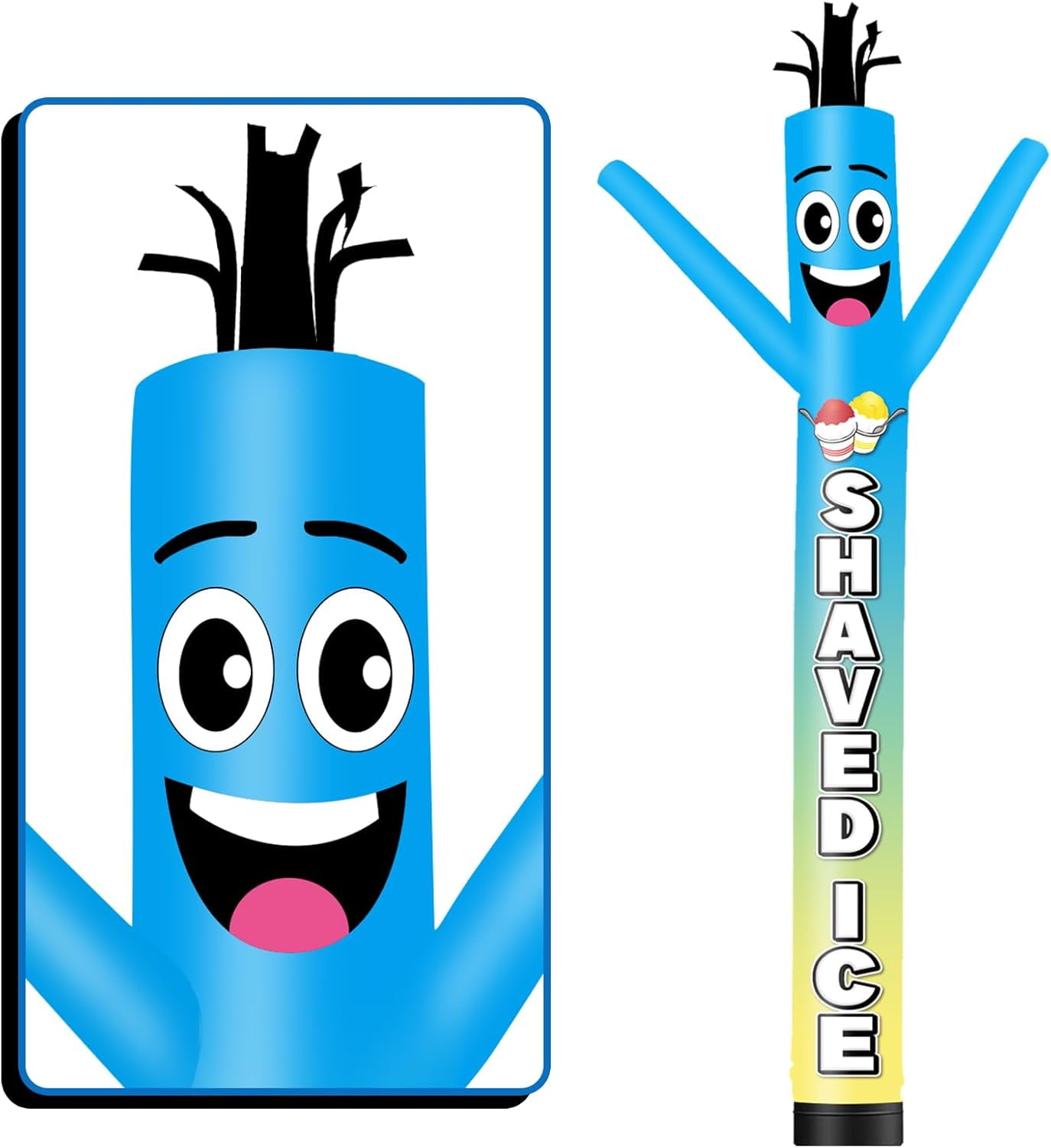 20FT Tall Inflatable Tube Man Shaved Ice Wacky Wavy Dancing Guy (18 ...