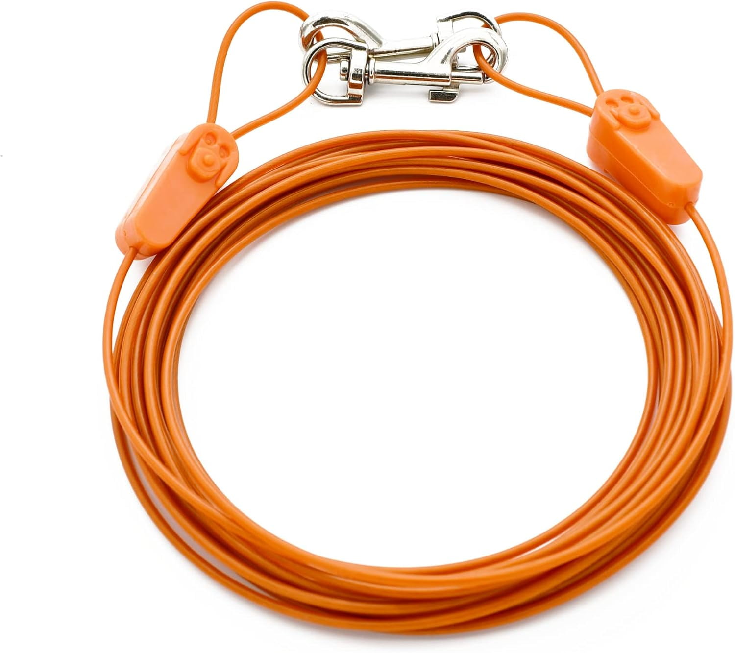 IntelliLeash Tie-Out Cable, 20ft, Small Dogs Up to 10lbs, Galvanized ...