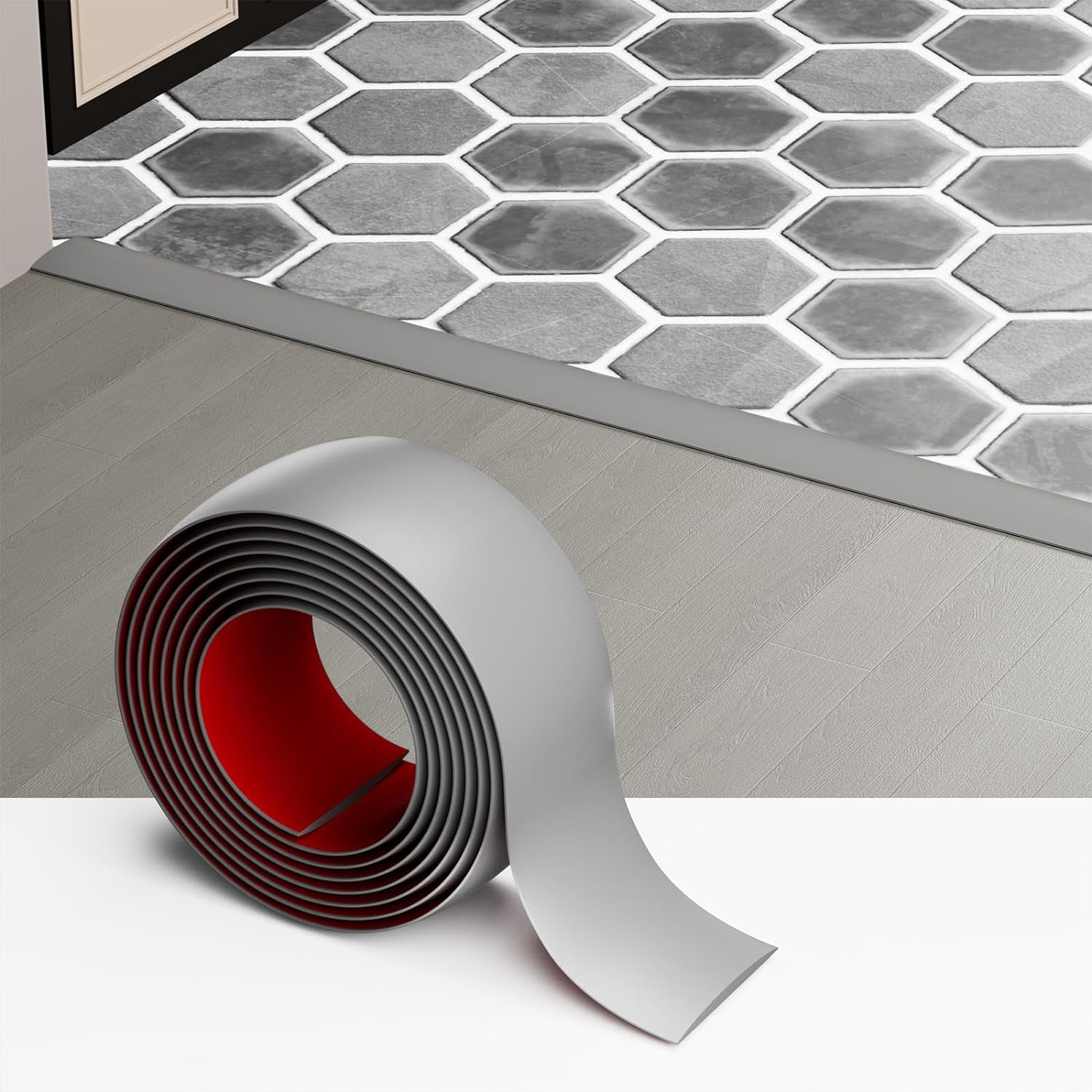 20FT length x 1.96 Inch Wide Floor Transition Strip Self Adhesive ...