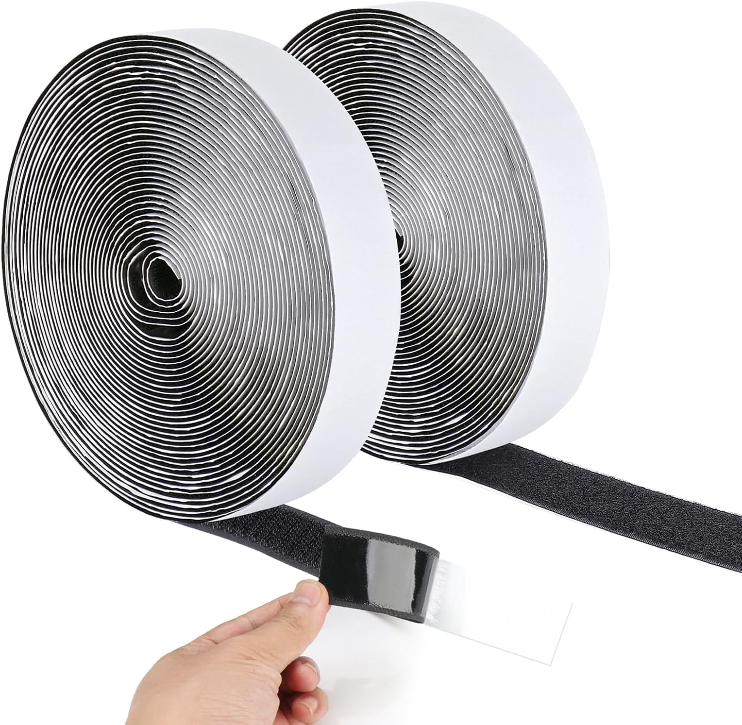 20Ft*1 inch Hook and Loop Tape Roll with Heavy Duty Adhesive - Fastener ...