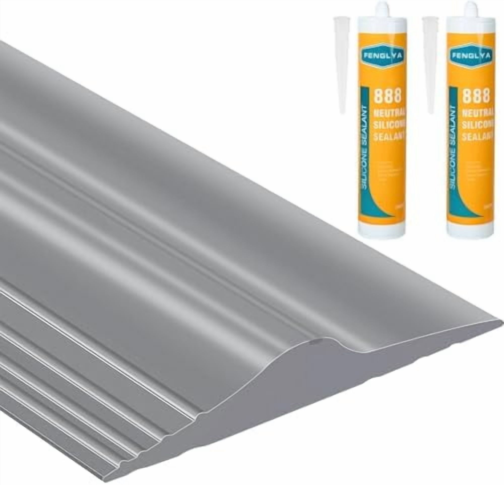 20Ft/6.1M Universal Garage Threshold Seal Strip with 300ml Black ...