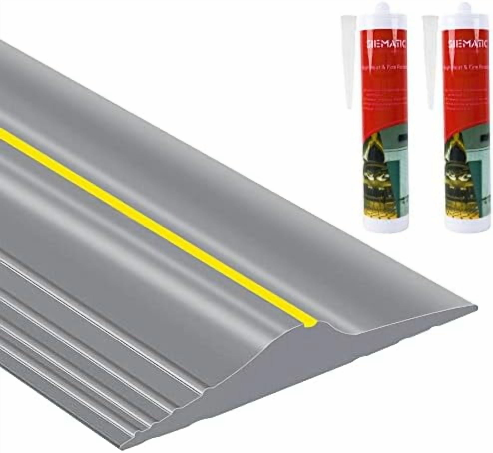 20Ft/6M Universal Garage Threshold Seal Strip with 300ml Black ...