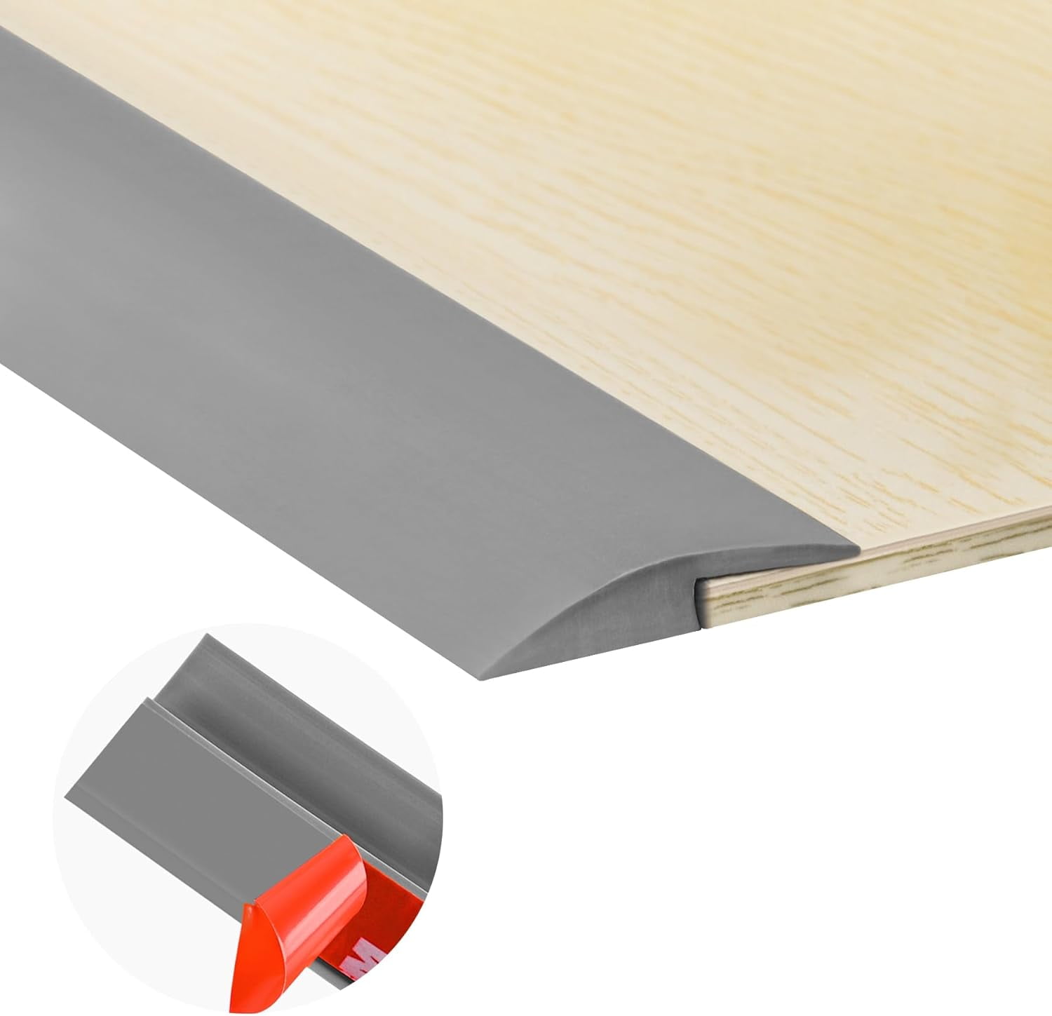 20Ft Carpet Floor Transition Strip, Self Adhesive Floor Edging Trim ...