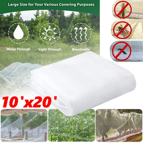 20Ft Mosquito Garden Bug Insect Netting Barrier Bird Net Plant Protect ...