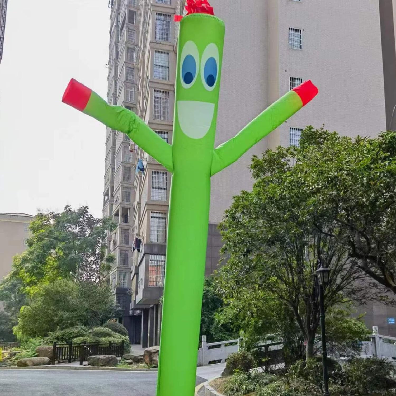 20Ft Solid Green Air Inflatable Dancer | Elevate Your Business ...