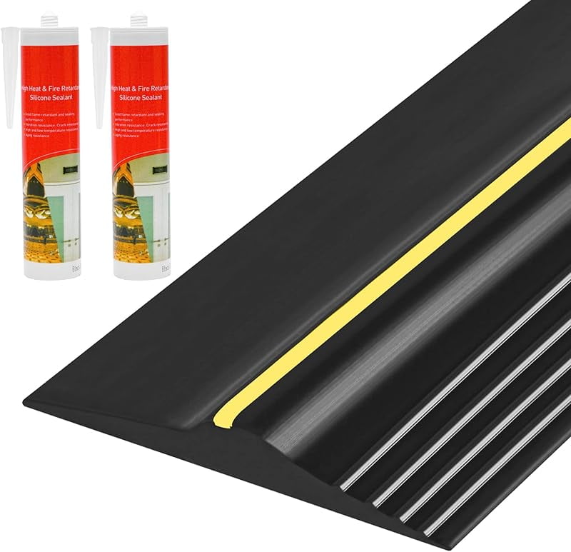 20Ft Universal Garage Door Bottom Threshold Seal Strip with 20oz Glue ...
