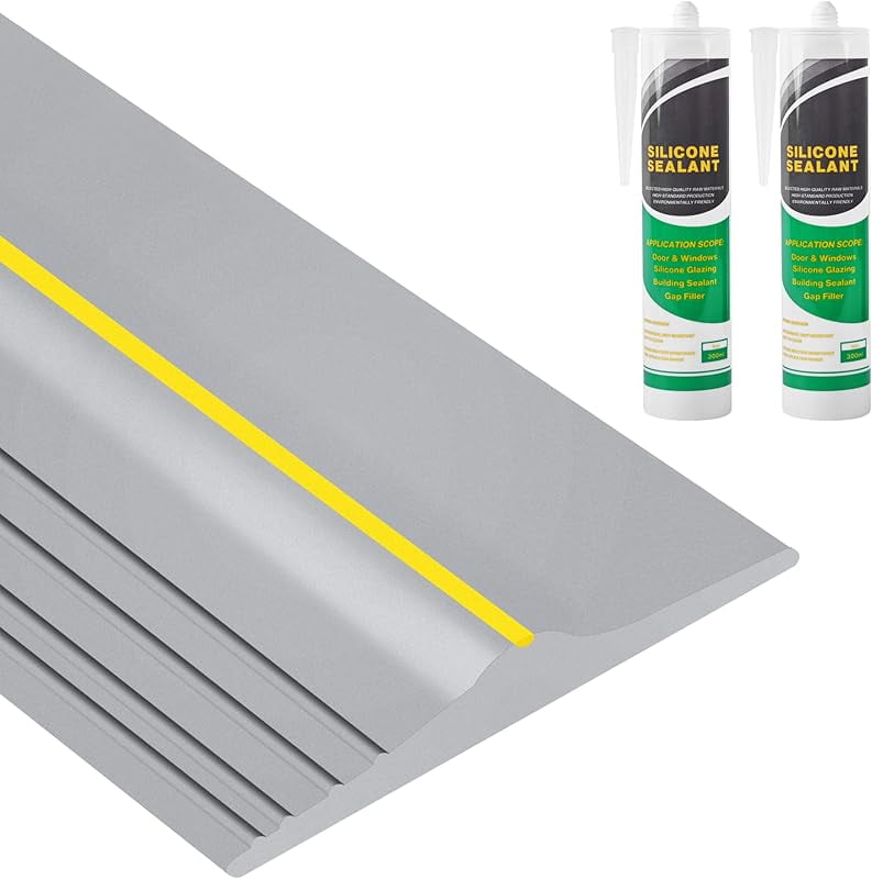 20Ft Universal Garage Door Bottom Threshold Seal Strip with 20oz Glue ...