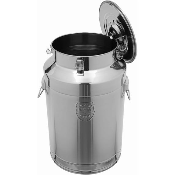 20Gal 304 Stainless Steel Milk Can - 76L Heavy Duty Airtight Food ...