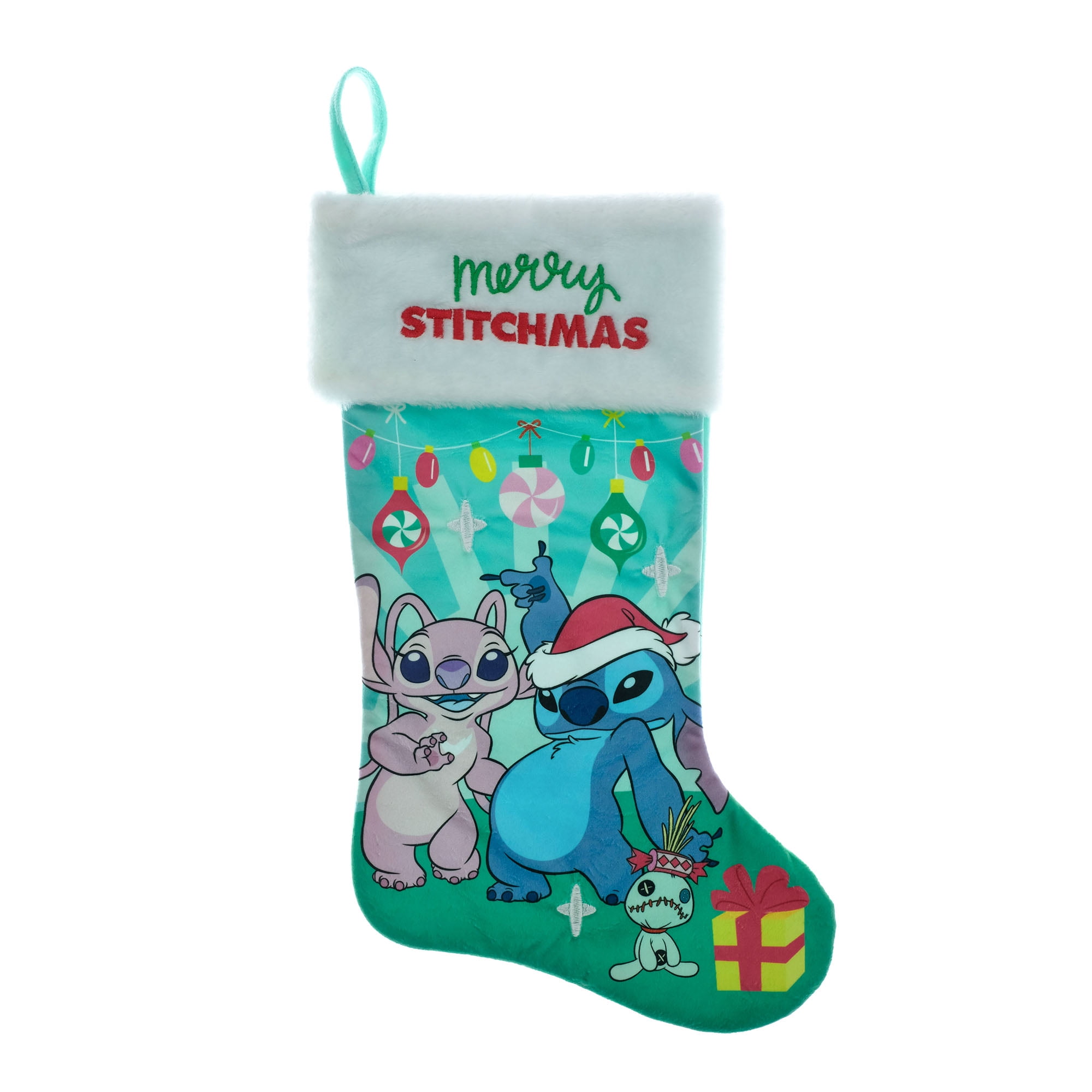 20 inch Stich Stocking, Velvet Material, by Ruz - Walmart.com