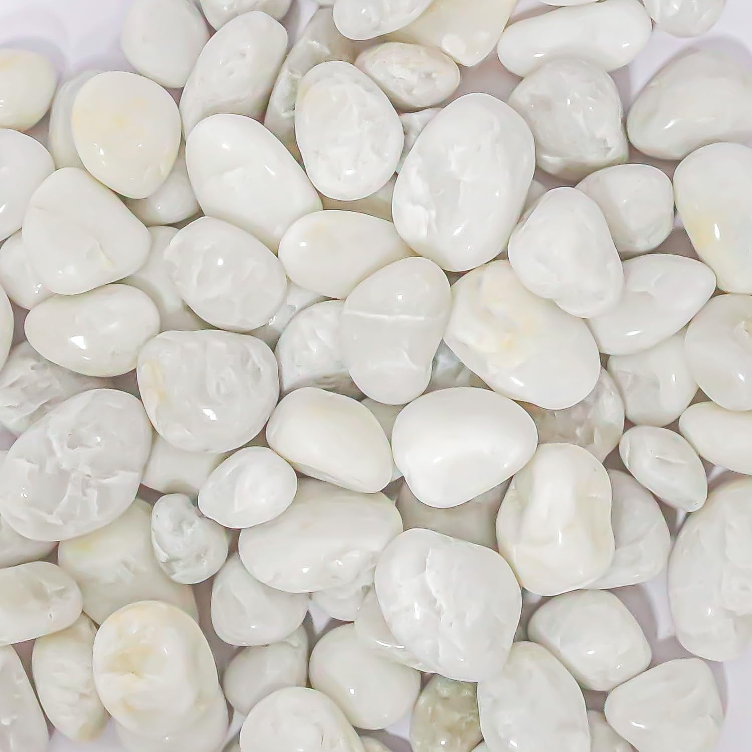 20Ibs White River Rocks, Premium 1-2 Inch River Pebbles for Indoor and ...