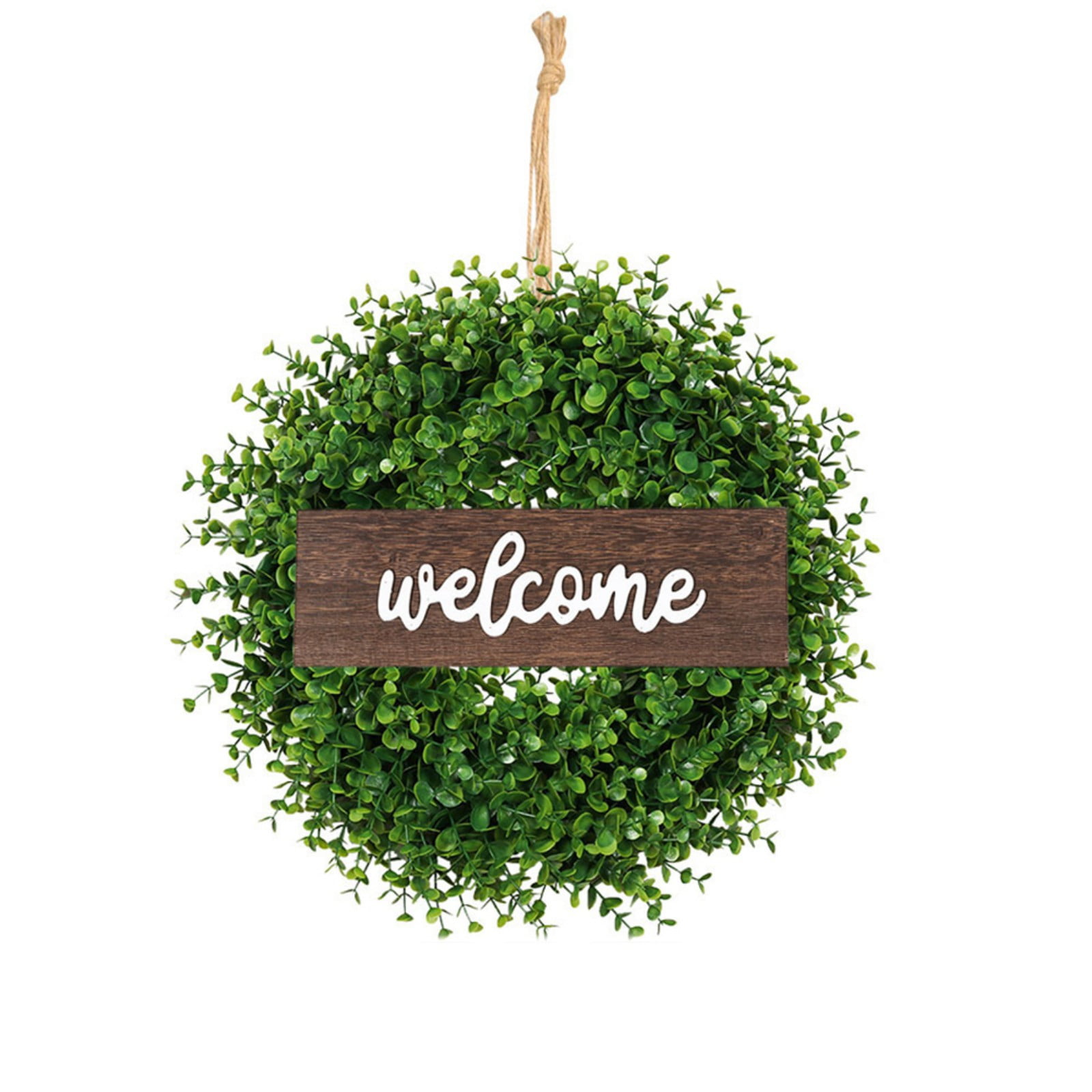 20In Artificial Eucalyptus Wreath for Front Door, Spring Wreaths ...