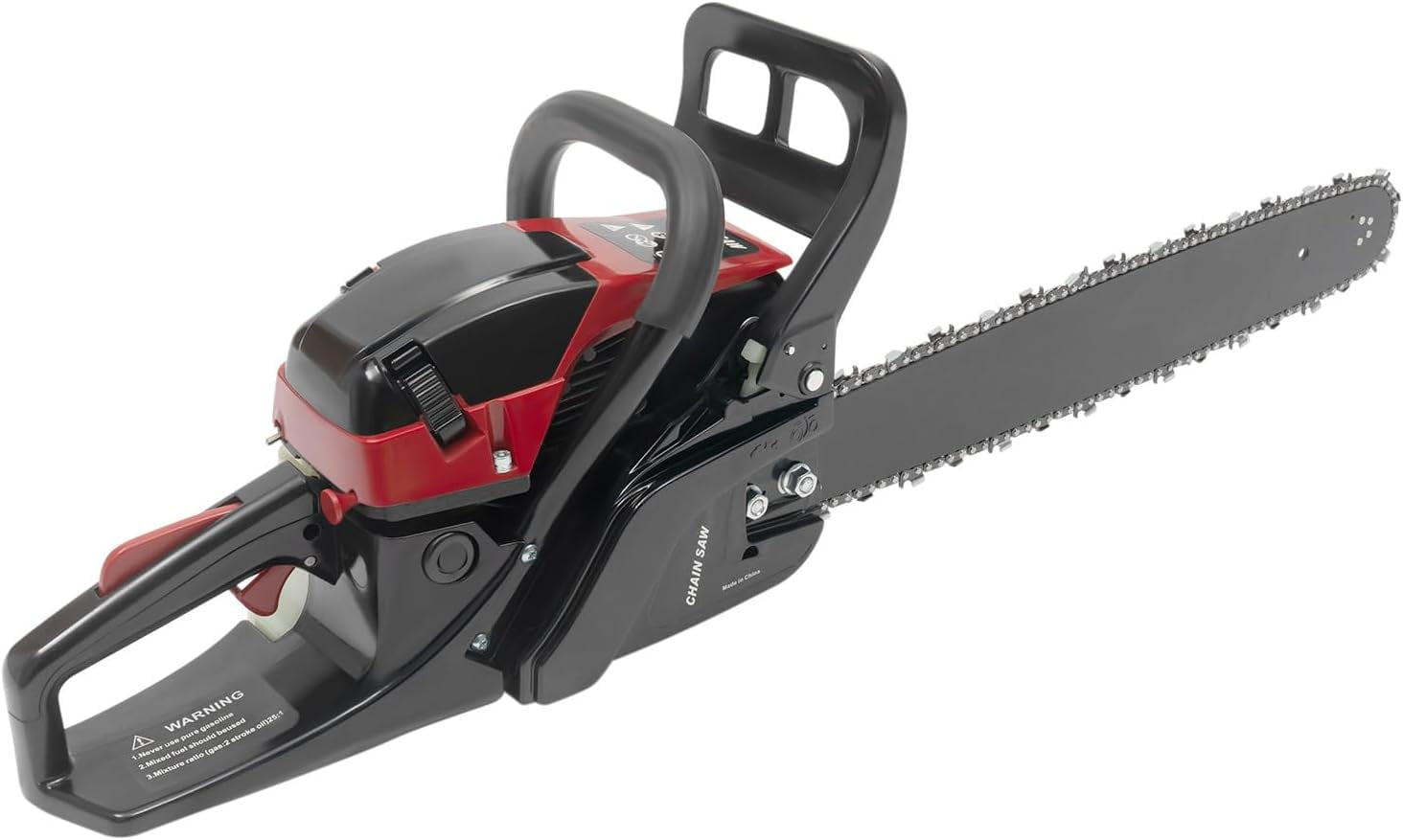 20Inch Gas Chainsaw, 2-Stroke 58CC 2.4KW Engine Handheld Gas Power ...