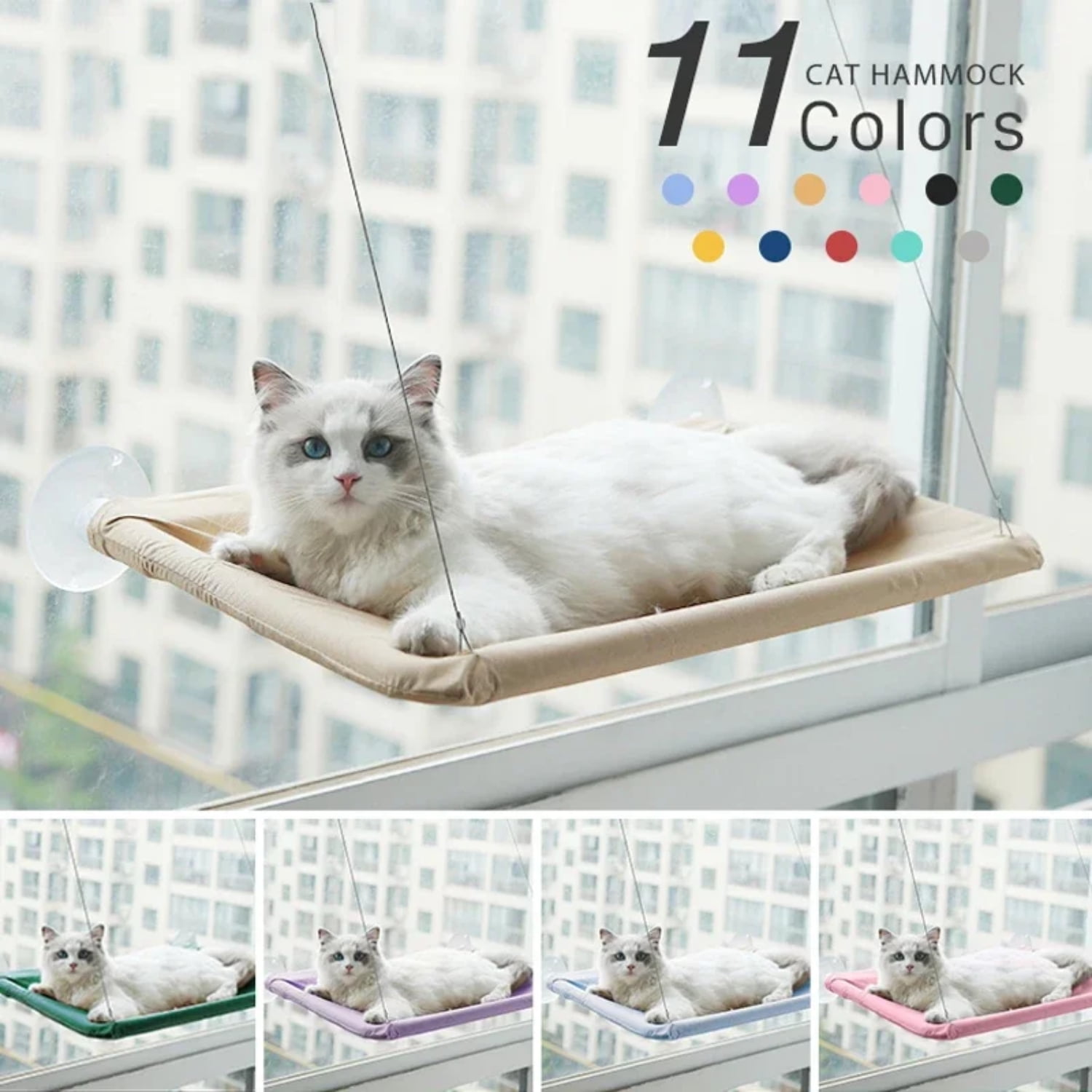 20KG Pet Cat Hammock Hanging Cat Bed Bearing Comfortable Cat Sunny ...