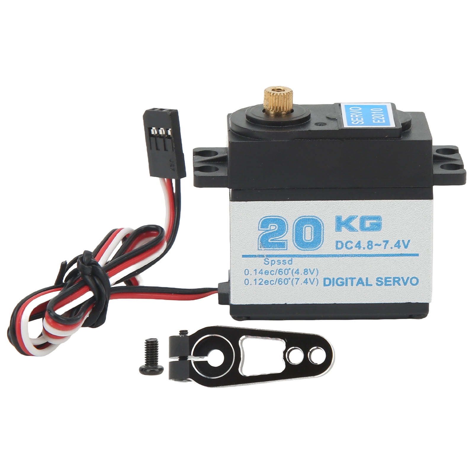 20KG RC Servo High Torsion Copper Aluminum Gear Waterproof Digital ...