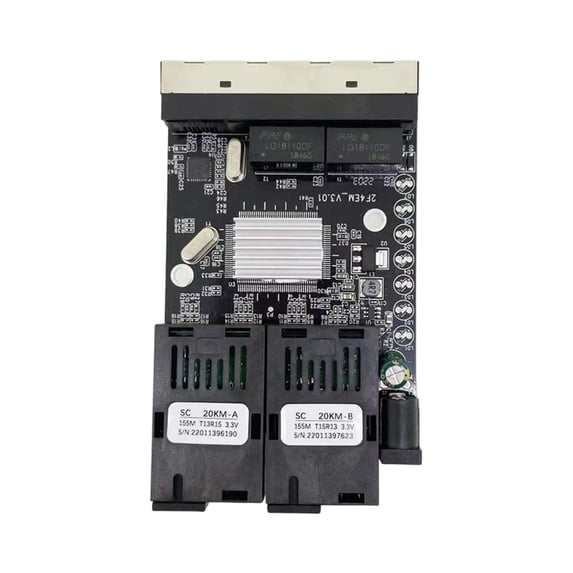 20KM Long Ranges Reverse Power Over Ethernet Fiber to Ethernet ...