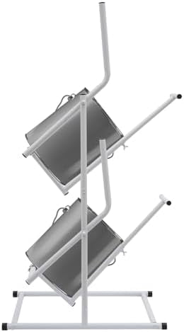 20L/5Gal Double Pail Rack for Bucket, Stainless Steel Manual Bucket ...