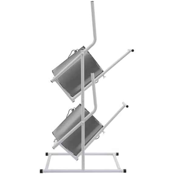 20L/5Gal Double Pail Rack for Bucket, Stainless Steel Manual Bucket ...