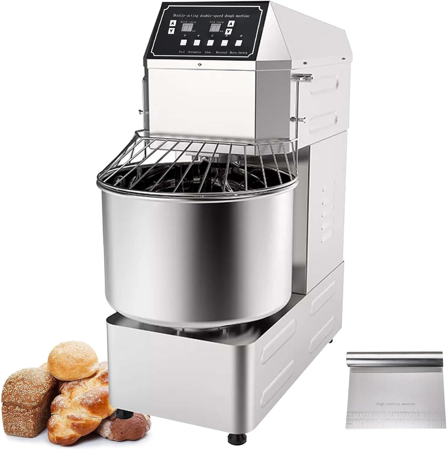 20L Commercial Dough Mixer Stand Flour Mixing Machine with Security ...